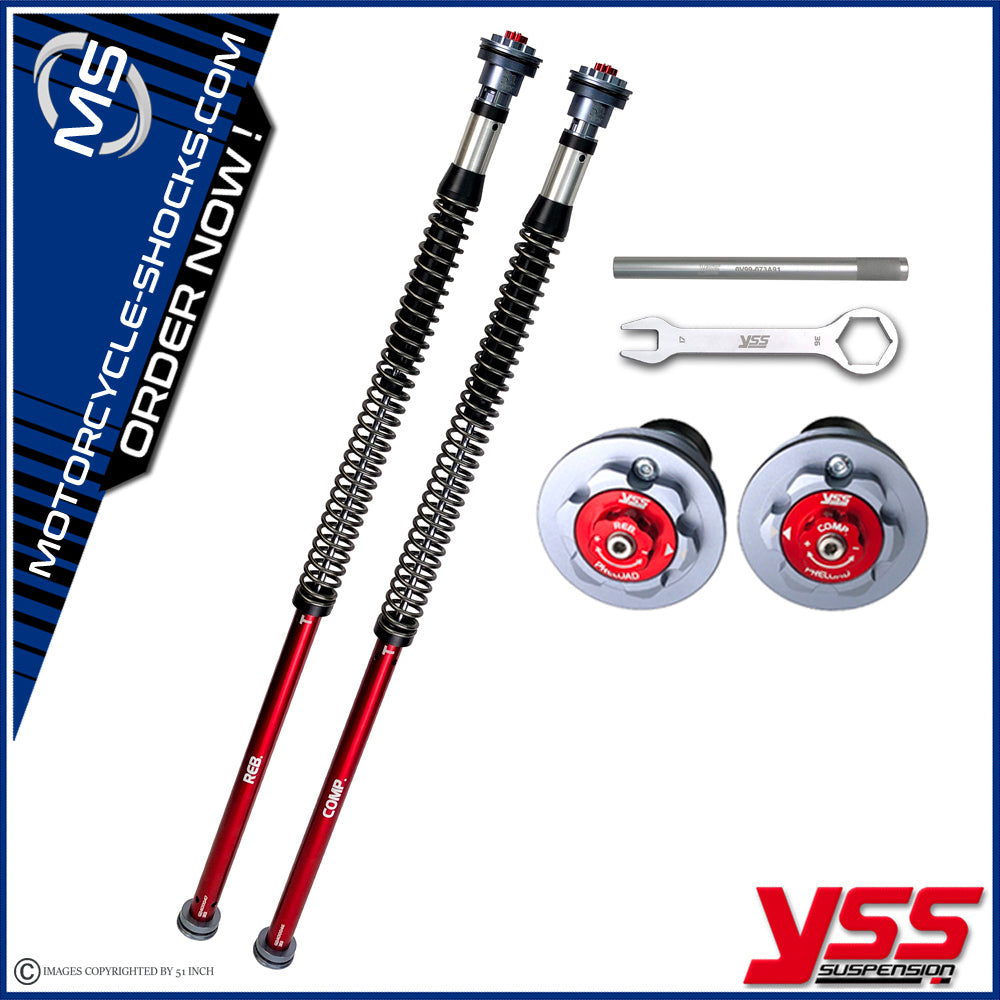 Honda XL 750 Transalp 2023 on - YSS front fork open cartridge kit CO20 ...